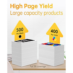 LEMERO 245XL 246XL Remanufactured Ink Cartridge Replacement for Canon 245 246 243 244XL Combo Pack for Pixma MG2522 MX490 MX492 TS3322 TR4520 MG2922 TR4522 TS3122 TS202 Printer (1 Black, 1 Color)