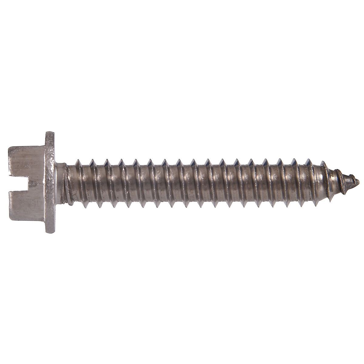The Hillman Group 823144 Stainless Steel Hex Washer Head Slotted Sheet Metal Screw, 14-Inch x 2-Inch, 100-Pack