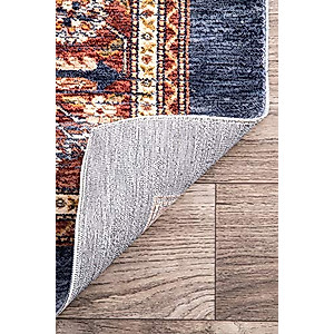 nuLOOM Temptation Floral Persian Area Rug, 3' x 5', Navy