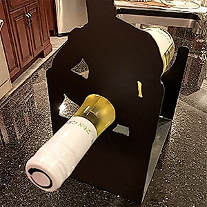 Tabletop Wine Holder Wine Bottle Racks , Funny Decoration Table Centerpiece Wine Display Stand, Freestanding Wine Storage for Kitchen Home Bar