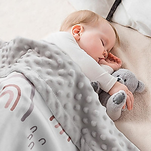 Soarwg Kids Baby Blankets Unisex Newborn Thick, Super Soft Comfy Rainbow Blankets, for Toddler Baby Nursery Bed Blanket Stroller Crib Shower Gifts, Standard 100 by Oeko-Tex, 40 x 30 Inch.