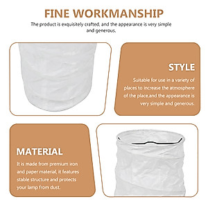 Uonlytech Paper Floor Lamp Shades Nordic Style Table Lampshades Japanese Style Standing Light Cover Light Accessories for Home Bedroom Desk Floor Lamp