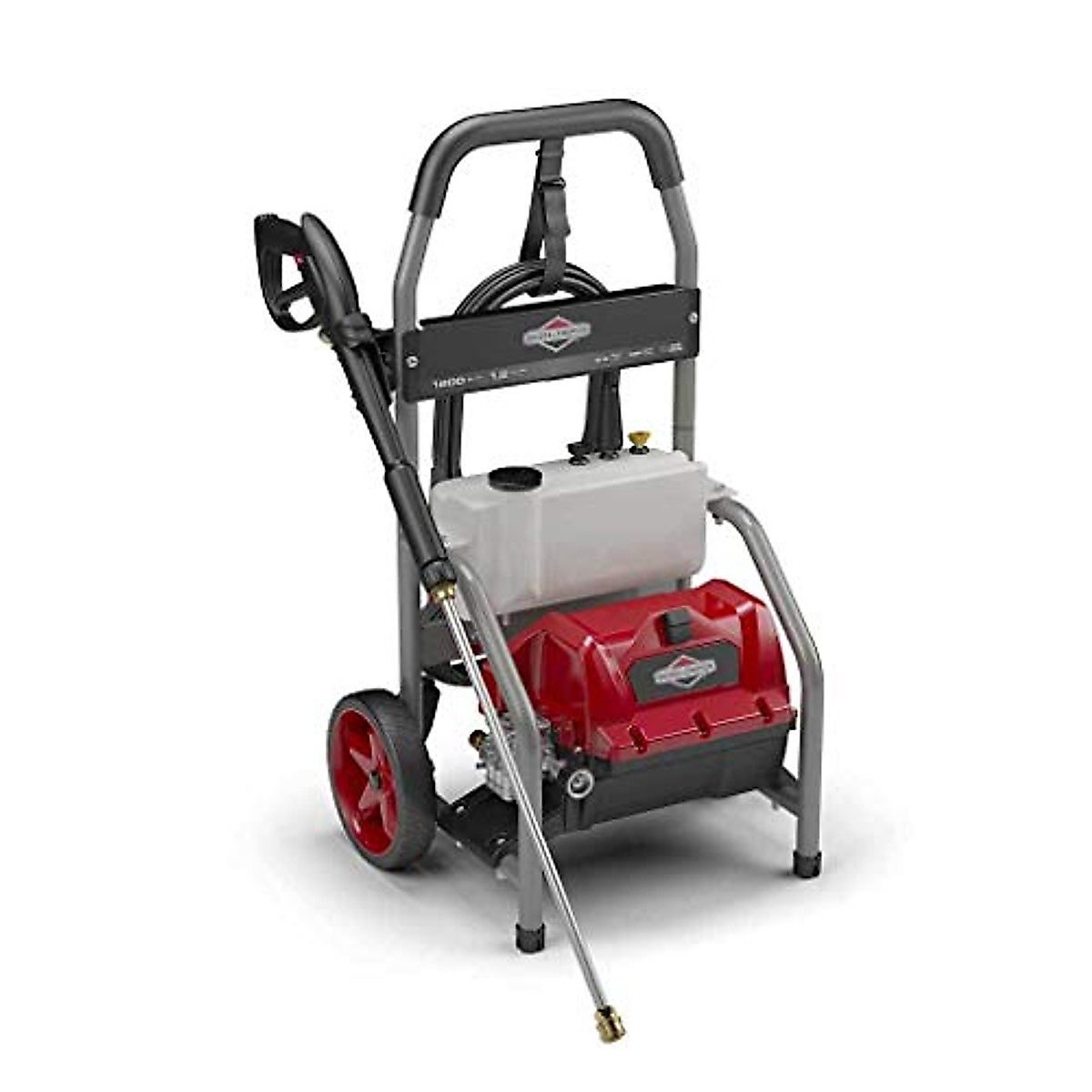 BRIGGS & STRATTON 20680 Electric Pressure Washer, 1800 psi 1.2 Gallon, Red/Gray/Titanium