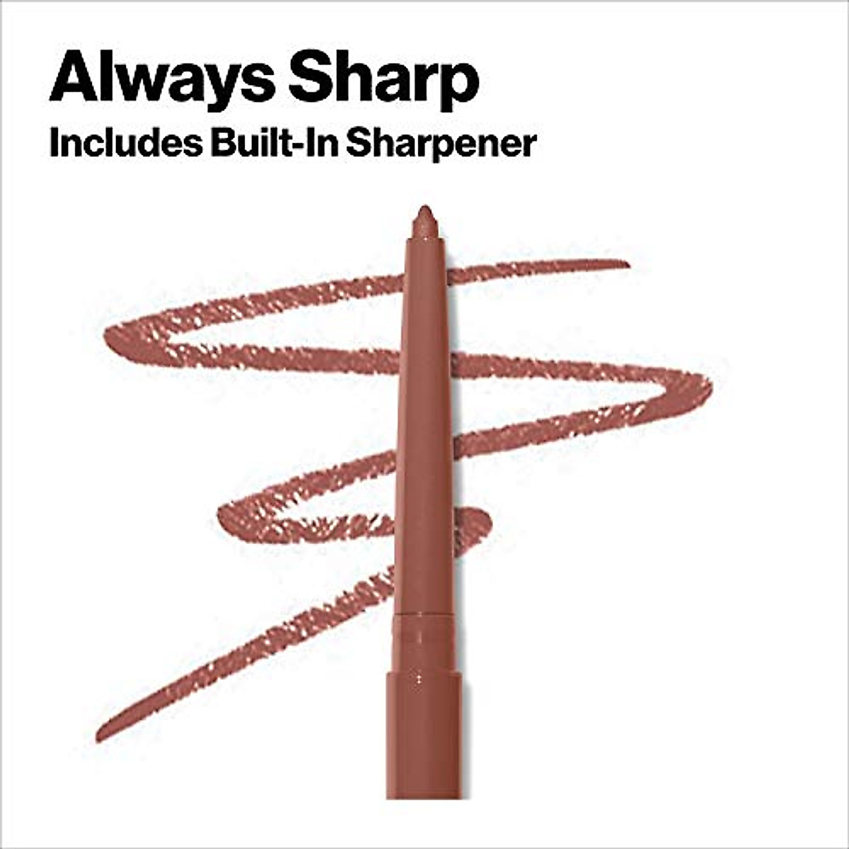 Lip Liner by Revlon, Colorstay Face Makeup with Built-in-Sharpener, Longwear Rich Lip Colors, Smooth Application, 630 Nude