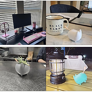 gingo Portable Bluetooth Speaker, Mini Wireless Speakers with Clarity Stereo, Super Bass,TWS Pairing,Built-in Mic,40H Playtime,BT5.3,Powerful Rich Room-Filling Sound, Cute Pet Speaker (Grey)