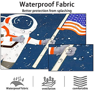 DEABOLAR Kids Apron for Boys, Unisex Apron With Adjustable Neck strap, Kitchen Bib Apron for Cooking Painting Baking