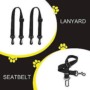 Femuar Dog Car Seat Cover with Storage Pockets Mesh Visual Window, Waterproof Nonslip , Heavy Duty Scratchproof Pet Dog Back Seat Cover Hammock for Cars Trucks and SUVs