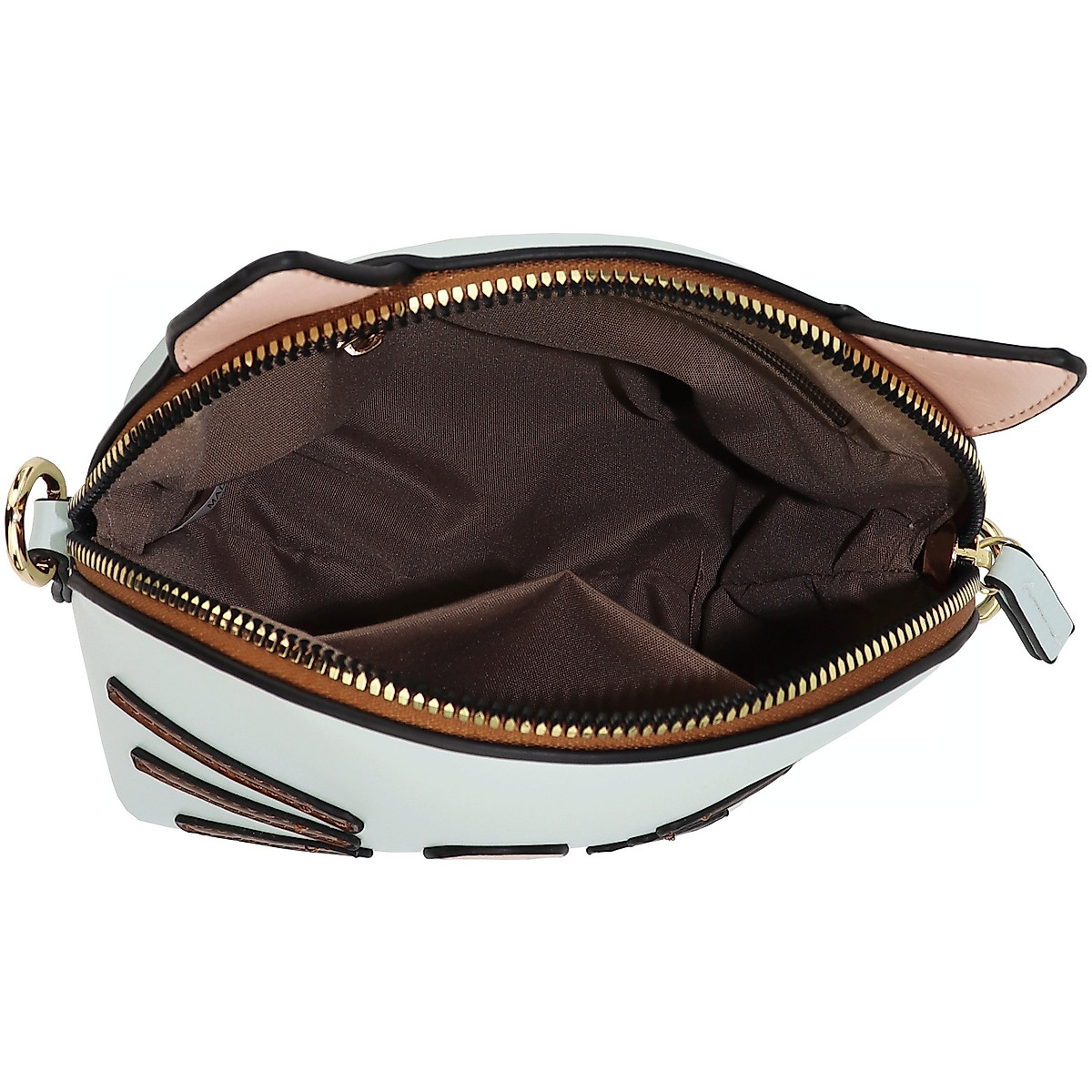 B BRENTANO Vegan Medium Cat 3D Ear Whisker Crossbody Bag (Blue)