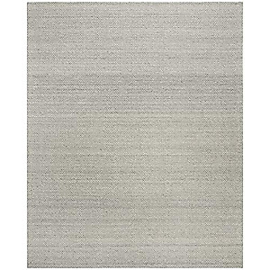 SAFAVIEH Natura Collection Area Rug - 8' x 10', Grey, Handmade Wool, Ideal for High Traffic Areas in Living Room, Bedroom (NAT801C)