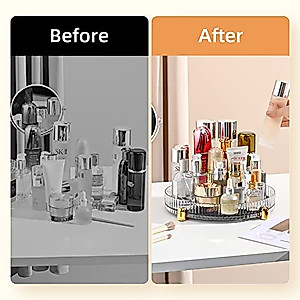 360 Roating Makeup Vanity Countertop Organizer, Spinning Base Organizer for Spices, Decoratice Rack Trays for Kitchen, Cosmetic, Perfume Storage