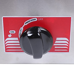 Commercial Deep Fryer,2 Pan 403 Stainless Steel Countertop Gas Fryer Food Warmer Buffet Adjustable Temp with 2 Baskets for Commercial Restaurant Fast Food Restaurant