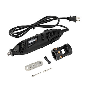 3mirrors ALUMINUM Tungsten Electrode Sharpener Grinder TIG Welding Rotary Tool w/Flat Grinding Block, Cut-Off Slot, Multi-Angle & Offsets, 4 Screw Holes, 5 Double-Sided Grind Wheels, 2 CNC Mandrels