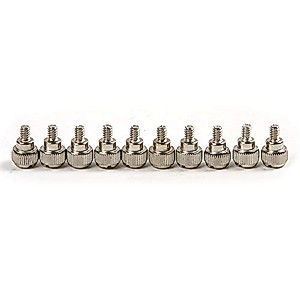 Durable Flexible 6#325 Thumb Screws Nickel Computer PC Case Hand Tighten Screws Length 14mm for M3.5 Coarse Desktop Computers 10Pcs Lot