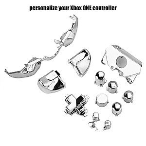 Colorful Screwdriver Set Elite Replacement LB RB Bumpers Buttons with Tools For One Elite Controller(Silver) [video game]