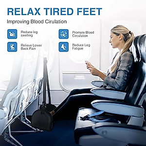 KKM Airplane Foot Rest Made of Advanced Memory Foam Airplane Footrest Airplane Travel Foot Rest Under Desk for Office Relax Your Feet to Reduce Swelling and Soreness