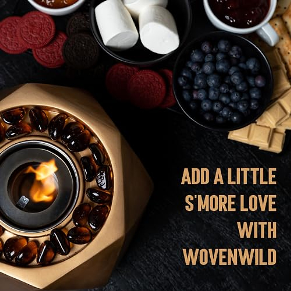 Indoor Tabletop Fire Pit Bowl Mini Fire Pit for Table Top Fire Pits Indoor Firepit Tabletop Smores Small Fire Pit for Patio Table Fireplace Counter Top Fire Pit Fire Bowls for Pool Outside Balcony