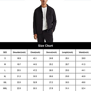 WZIKAI Men's Casual Sport Coat Jacket Regular Fit Lightweight Suit Jacket for Men Black M