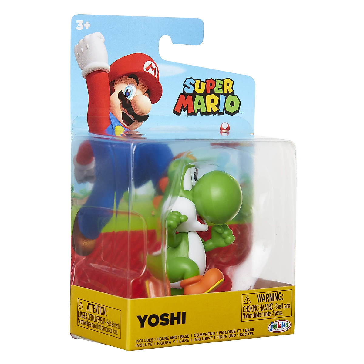 Super Mario Action Figure 2.5 Inch Running Yoshi Collectible Toy