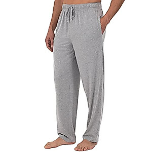 Fruit of the Loom Men's Extended Sizes Jersey Knit Sleep Pant (1-Pack), Light Grey Heather, 2XL Tall
