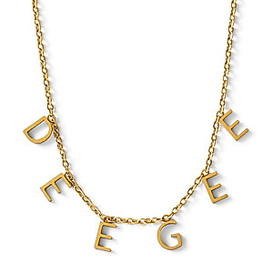 Sorority Shop Delta Gamma Necklace — DG Name Necklace, 18K Gold Plated Sorority Gifts Necklace, Long-Lasting Delta Gamma Gifts for Women