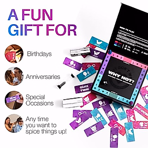 Why Not? Fun and Romantic Board Game for Couples - 170 Cards with Conversations Dares and More for 2 Players