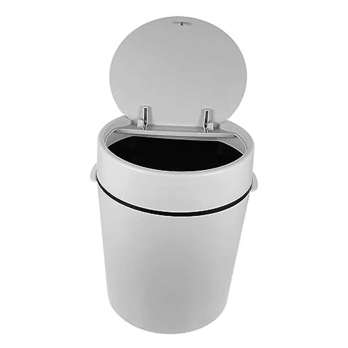 ANDRESLAD Pp Bathroom Garbage Can Narrow Bathroom Trash Can Toilet Trash Can Grey Trashcans for Kitchens with Lid