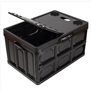 Greenmade InstaCrate Grande Black Collapsible Storage Container with Lid 16.5 Gallon Made in USA