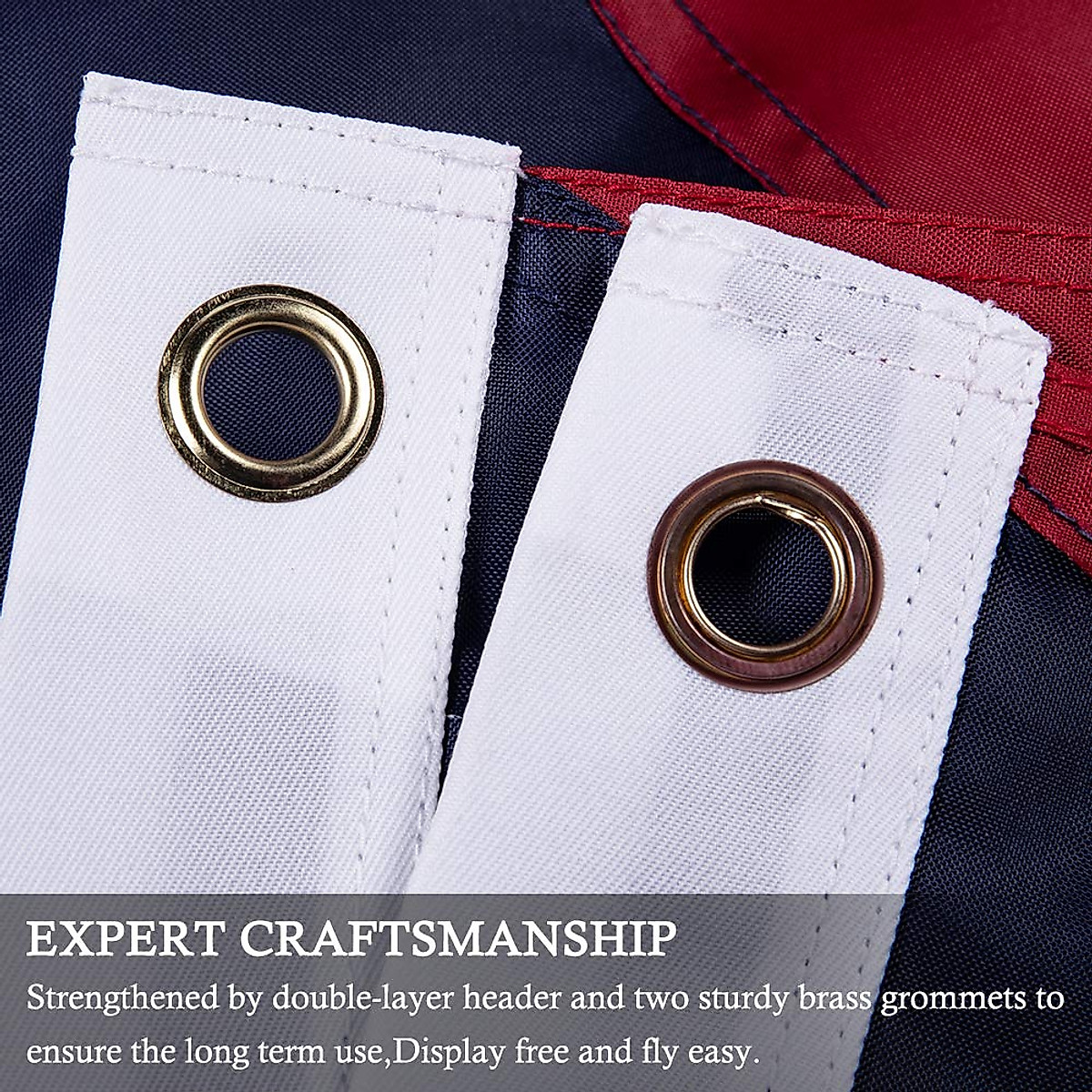 FLAGBURG Ohio State Flag 3x5 ft OH Flag The Buckeye State Flag Heavy Duty 210D Nylon with Embroidered Stars Outdoor Indoor All Weather Burgee Flag with Strong Canvas Header/Brass Grommets/Sewn Stripes