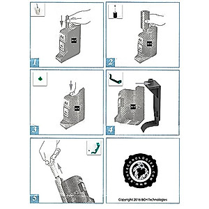 BCH Ink Refill Kit Compatible to HP 15, 40, 45 Black Cartridge Deskjet Printer H1045B