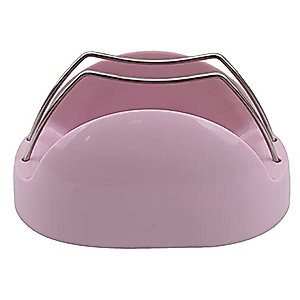 Revoshop Hot Stainless Steel Pan Pot Cover Lid Rack Stand Spoon Holder Stove Organizer Home Storage Soup Spoon Rests Kitchen Tools - Pink