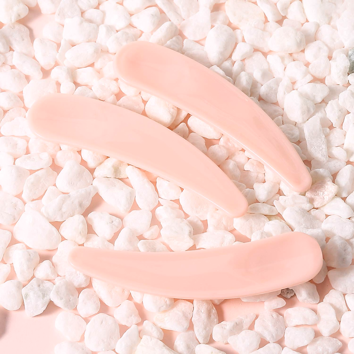 100 Pcs 20g Plastic Sample Cosmetic Containers with Lids and 10 Pcs Mini Makeup Spatula，Refillable Cosmetic Jars Lip Scrub Containers for Skincare - Pink