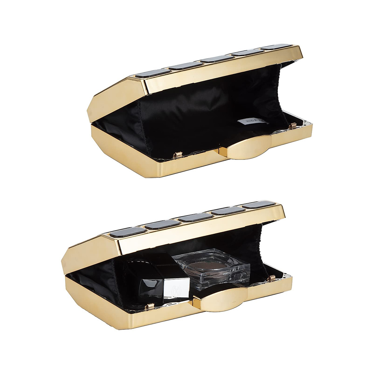 Gripit Acrylic Small Cube Clutch Purse for Women Black Clutch Purse Formal Fancy Purses Evening Clutch Handbag for Banquet