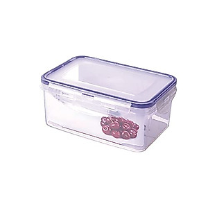 6 PCS Plastic Food Storage Containers with Lids, 100% BPA Free, Food Grade Materials, Dishwasher, Microwave and Freezer Friendly (Color : Blue)