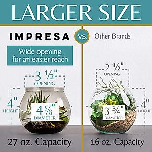 [12 Pack] 27 OZ Largest Mini Plastic Fish Bowls for Decoration - Fun Sized Plastic Fish Bowls for Drinks to Start The Party - Clear Gray Plastic Vase for Stunning Centerpieces - Plastic Fish Bowl Set