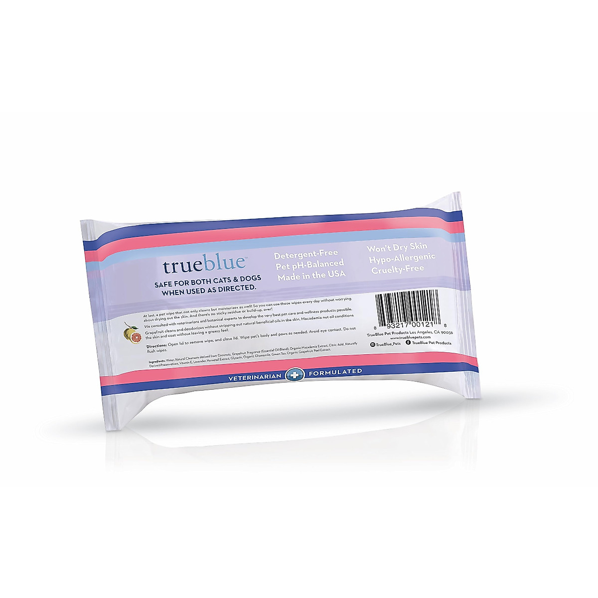 TrueBlue Super Fresh Body and Paw Wipes for Dogs and Puppies - Clean Dirty Paws and for deodorizing - Extra Large, Non-Toxic - 8"x7" - 100 Count