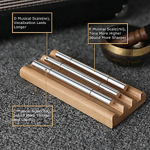 Meditation Trio Chime SUNYIN Classroom Teacher Chime,Meditation Chime,Yoga Chime,Mindfulness Three Tone Hand Chime