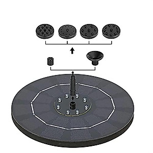 n/a Mini Solar Fountain Garden Landscape Fountain Outdoor Pool Floating Fountain Bird Bath Solar Powered Fountain