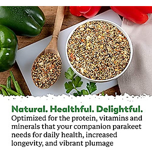 Dr. Harvey's Our Best Parakeet Food, Wholesome Seeds, Nuts, Fruits, and Vegetables Bird Feed for Budgies and Parakeets