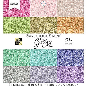 DCWV PS-005-00568 Card Stock 6X6 Glitzy
