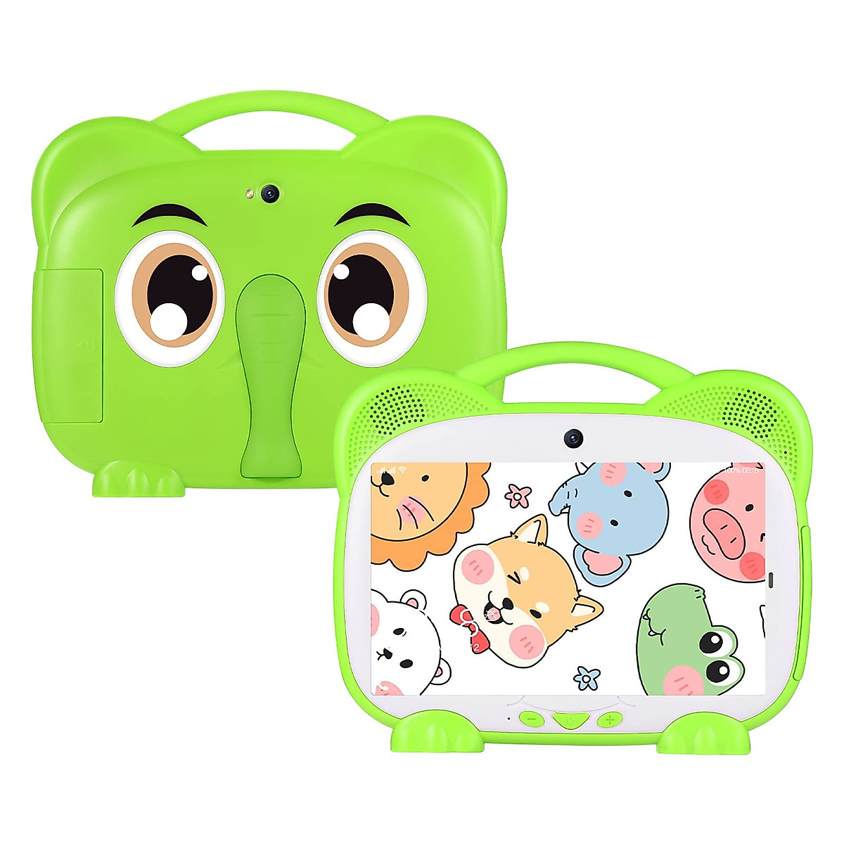 GLOGLOW Kids Touch Tablet, 5500mAh Tablet 7 Inch 4GB and 32GB HD 1080P for Girls (Green)