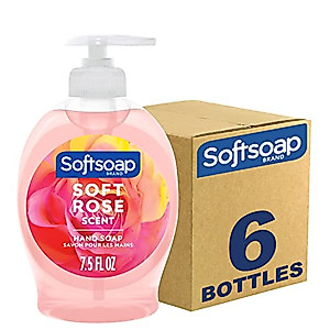Softsoap Liquid Hand Soap, Soft Rose - 7.5 Fl Oz (Pack of 6)