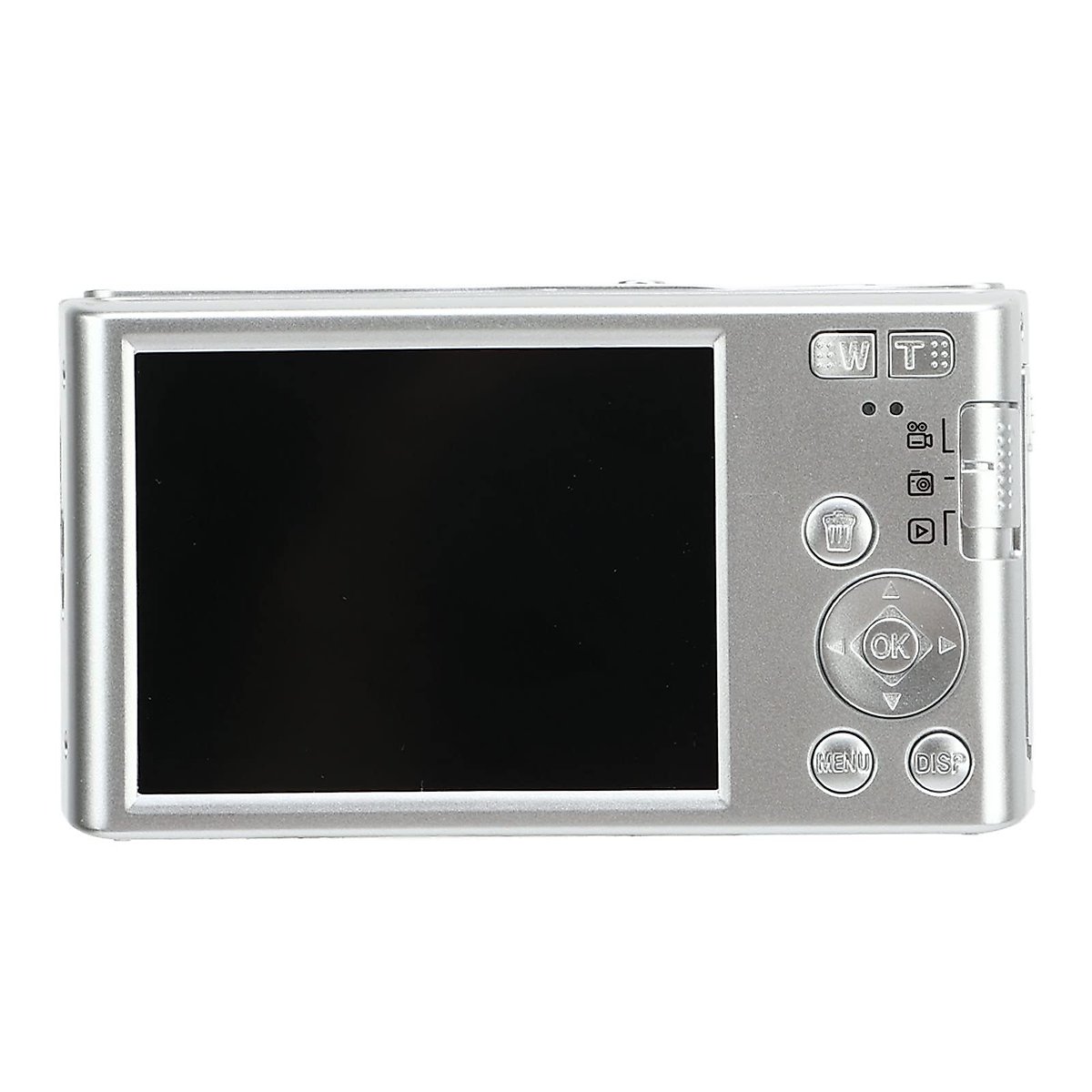 4K Digital Camera, 16X Digital Zoom 44MP Vlog Camera, 2.8in Screen, Built in Fill Light, Support USB Data Transmission, Anti Shake, for Beginners and Children (Silver)