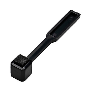 Audio-Technica AT-LPW50PB Fully Manual Belt-Drive Turntable Bundle Bluetooth Studio Monitors - Pair, Cleaning Brush, and Turntable Stylus Scale (4 Items)