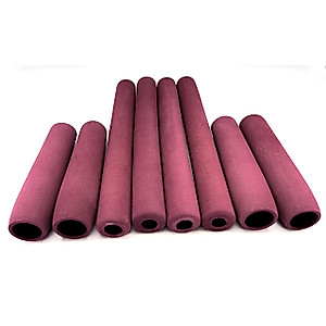 EVA Foam Grips for Fishing Rods, Select Your Size and Color Maroon 8 Pack 9.875 and 5.5 Varies