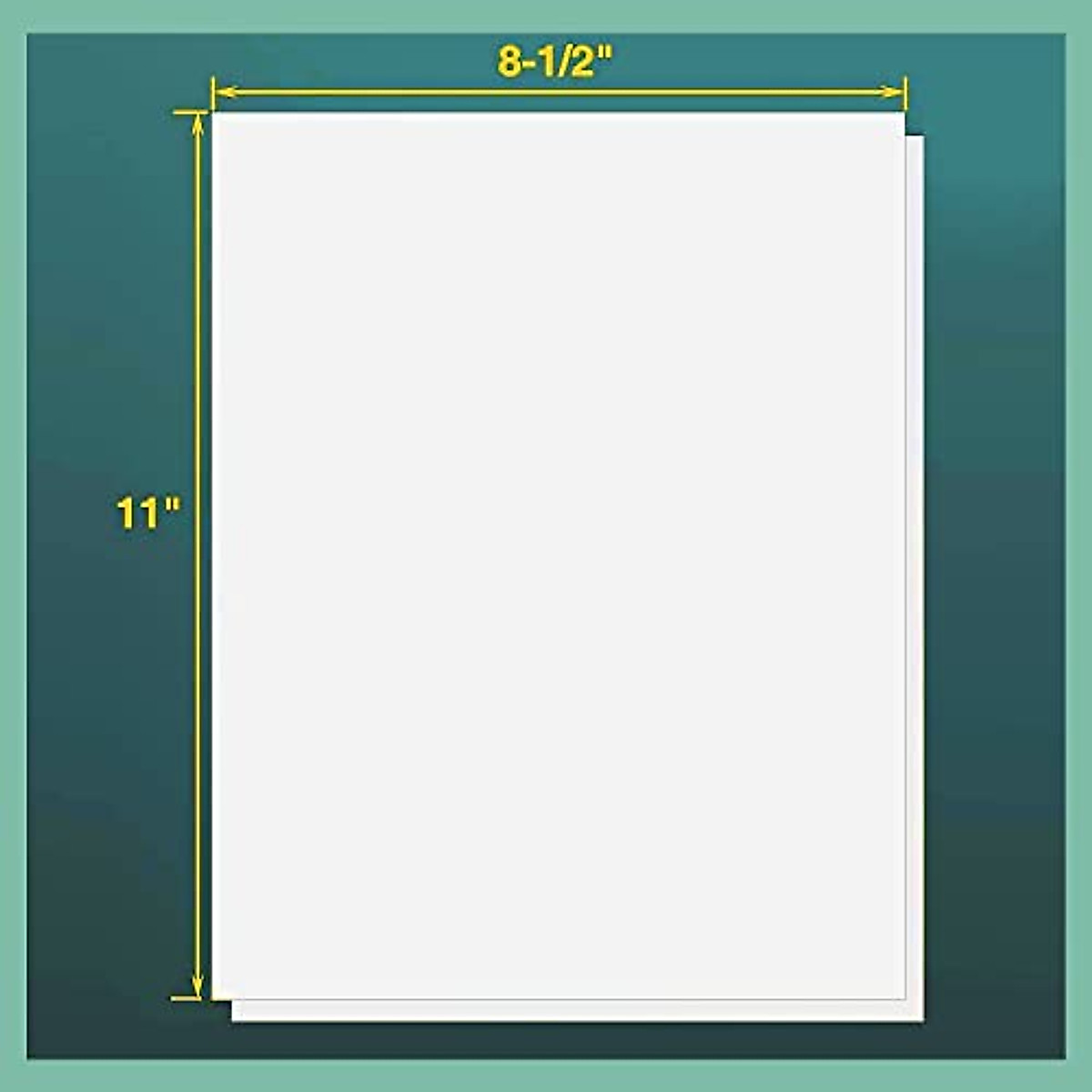 18Pack Clear Sticker Paper for Inkjet Printer, Printable Vinyl Transparent Sticker Paper Thick Waterproof Self Adhesive Sheets Decal Paper for Crafts Label DIY Project Standard Letter Size 8.5"x11"