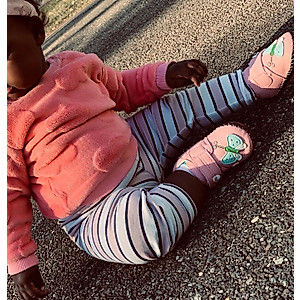 HsdsBebe Baby Boys Girls Pu Leather Hard Bottom Walking Sneakers Toddler Rubber Sole First Walkers Infant Cartoon Slippers Crib Shoes(6-12 Months)