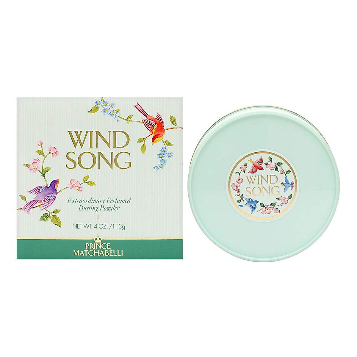 Prince Matchabelli Wind Song By PRINCE MATCHABELLI For Women 4 oz Dusting Powder, white