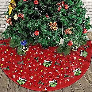 Christmas Tree Skirt ,Christmas Tree Decorations ,Christmas Ornament for Home Decor for Xmas Party Supplies Gift 30"