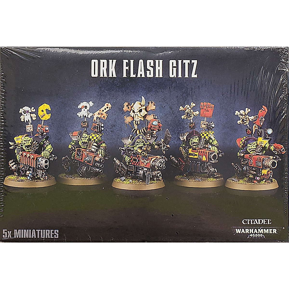 Games Workshop 99120103033" Warhammer 40,000" Ork Flash Gitz Action Figure, Black