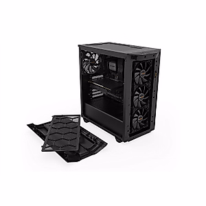 be quiet! Pure Base 500DX ATX Mid Tower PC case | ARGB | 3 Pre-Installed Pure Wings 2 Fans | Tempered Glass Window | Black | BGW37